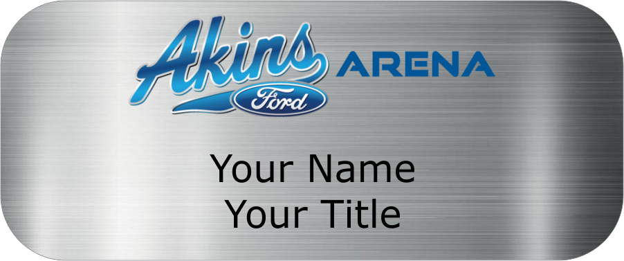 Classic Center Akins Arena 2 line Name Tag