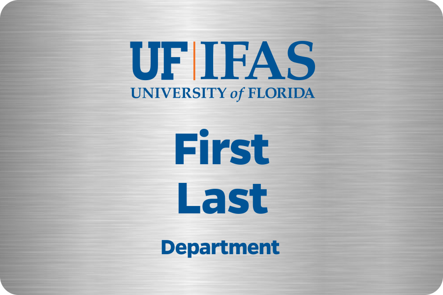 UF/IFAS 2x3" Three Line Nametag