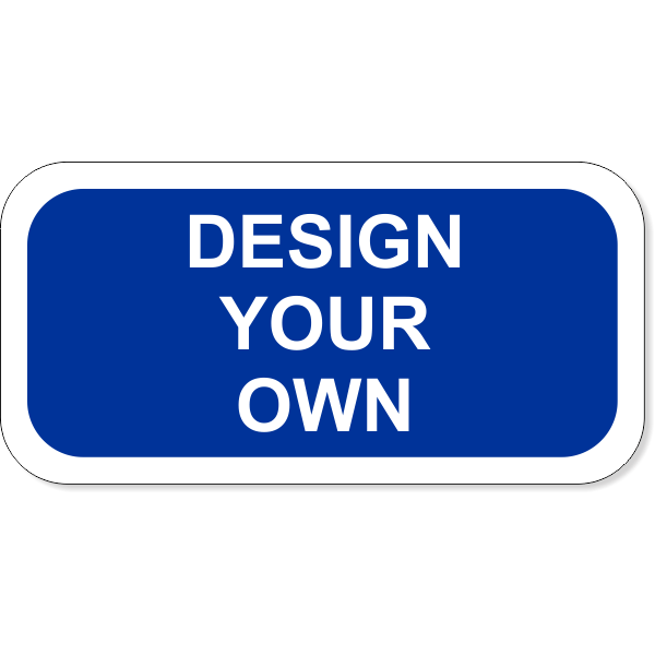 Custom Border Aluminum Add-On Sign | 4" x 12" | HC Brands