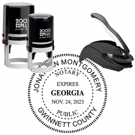 Georgia Deluxe Notary Kit w/Journal & Pouch - Simply Stamps