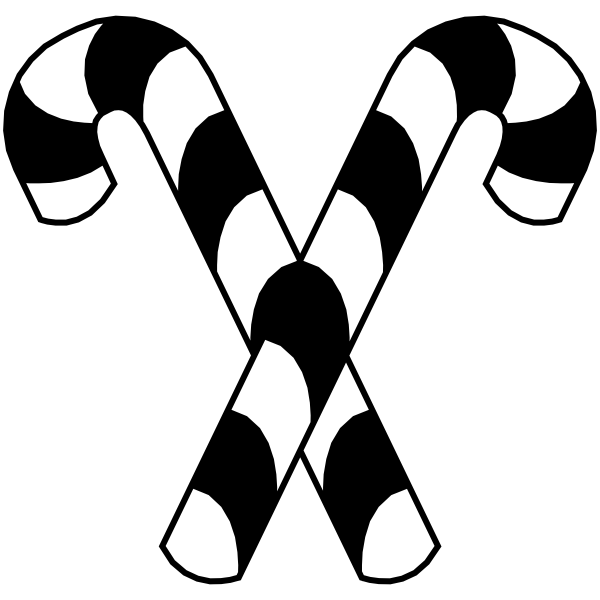 Candy Canes Holiday Address Rubber Stamp - Simply Stamps