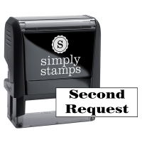 Second Request Office Rubber Stamp - Simply Stamps