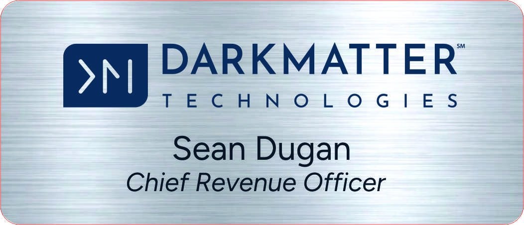 Dark Matter Name Badge