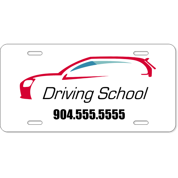 Driving School License Plate | HC Brands