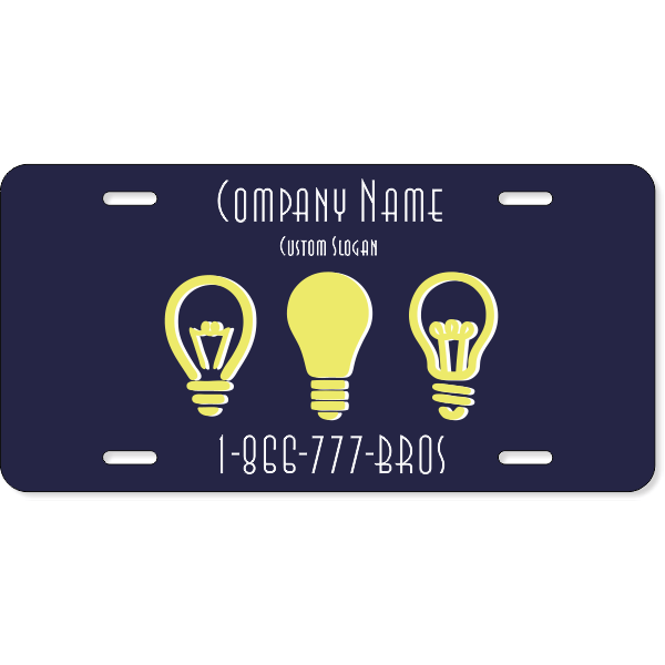 Electrical Company License Plate | HC Brands