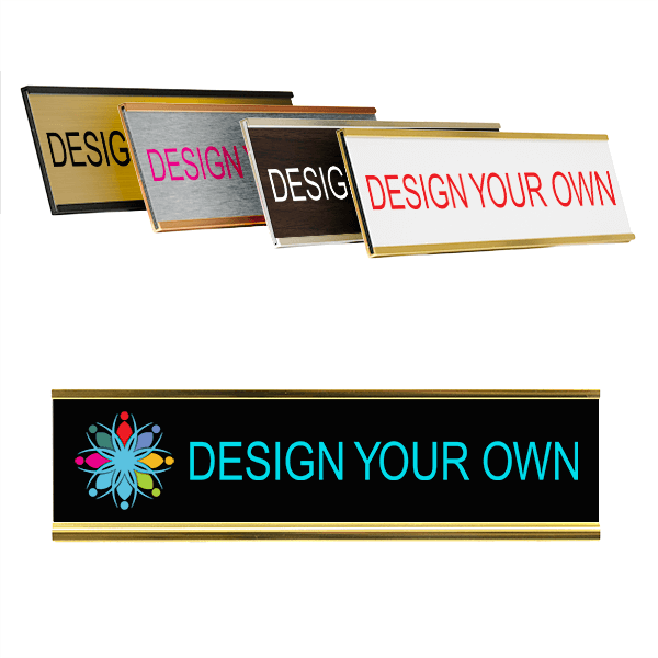 Full Color Wall Name Plate - 2" x 8" - Corp Connect