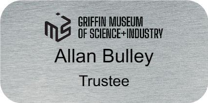 Griffin Museum Metal Name Tag 1.5x3"