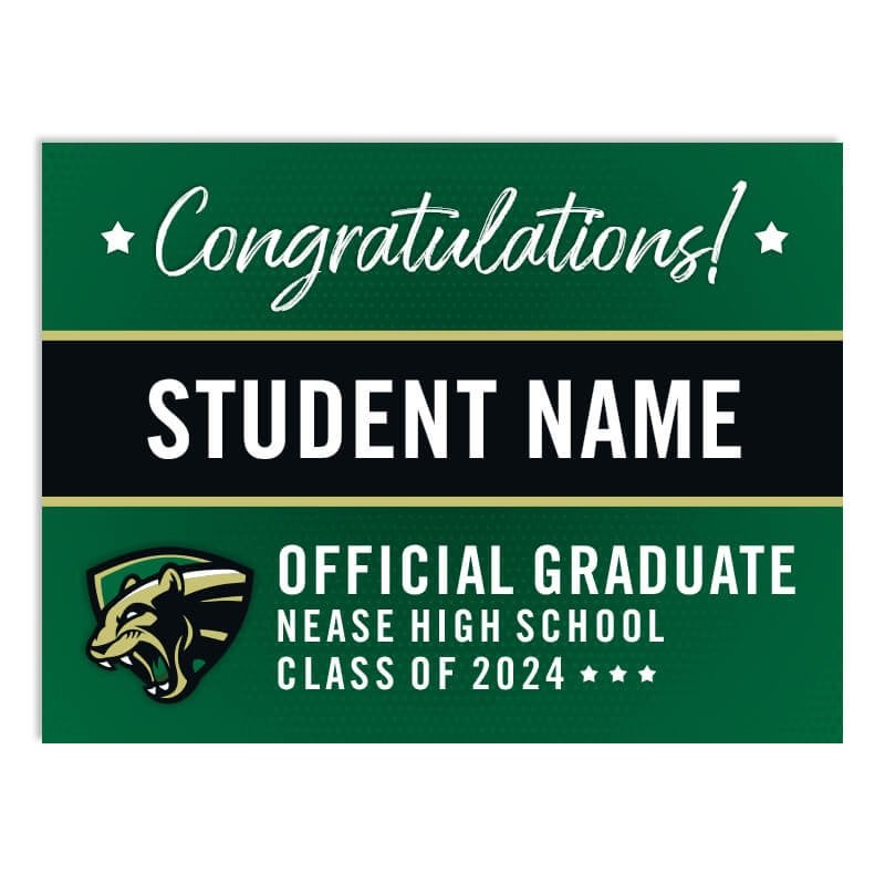 Nease High School Graduation Yard Sign - HC Brands
