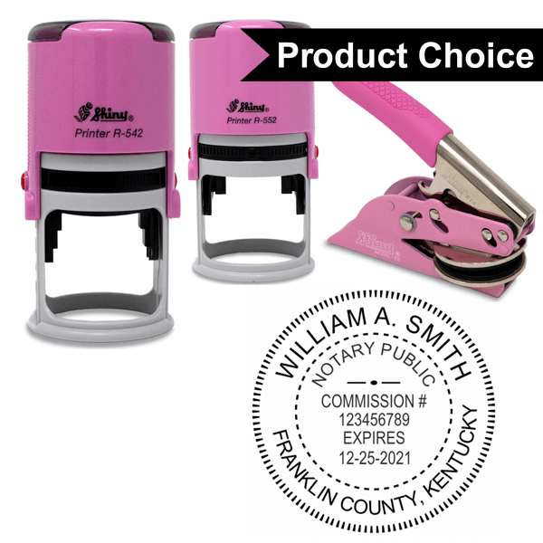 Kentucky Notary Pink - Round Design | HC Brands