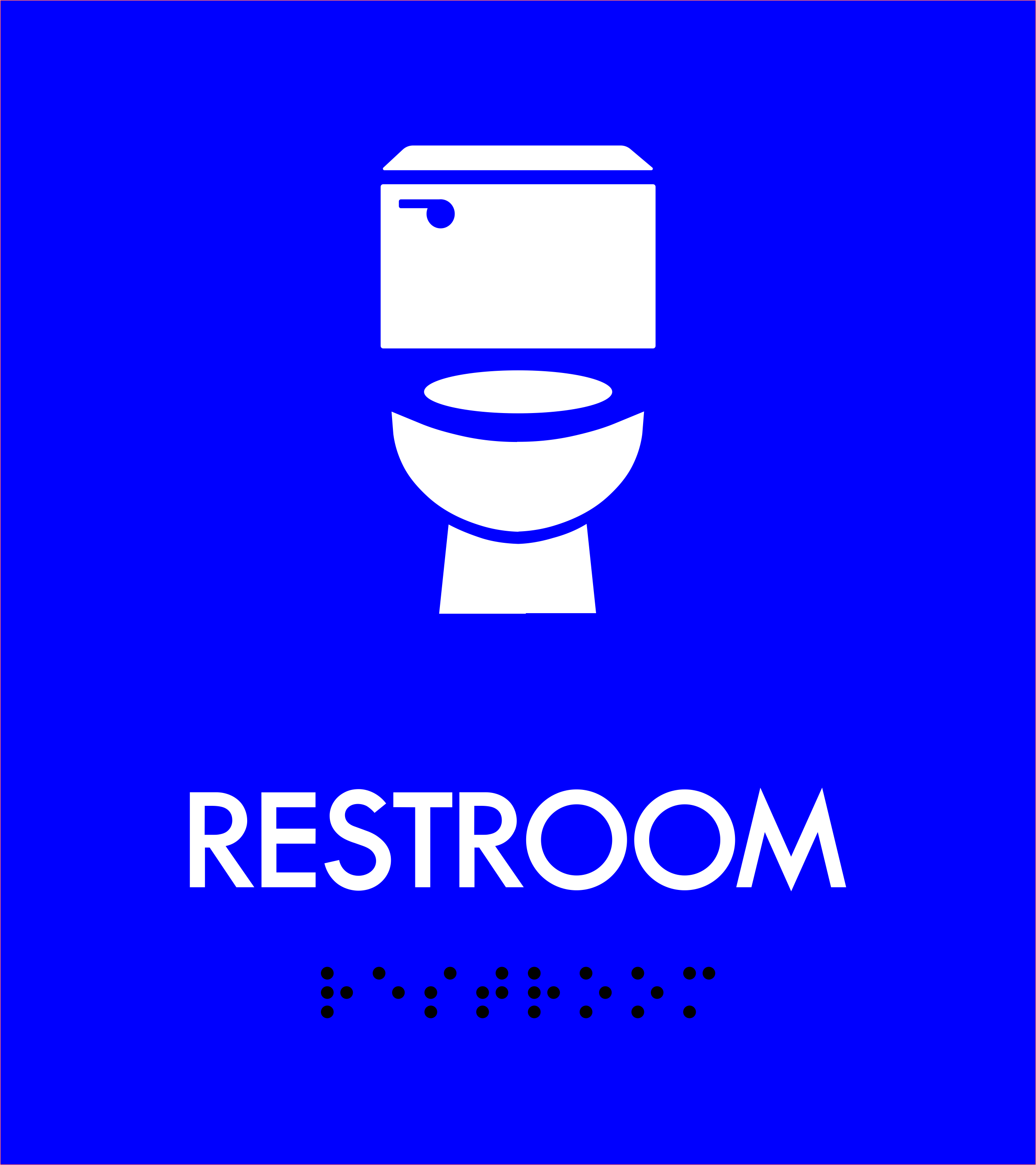 NYS ADA Restroom Sign 8x9
