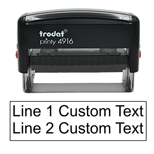 2 Line Custom Rubber Stamp | HC Brands