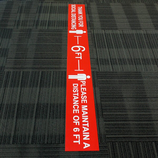 Thank You for Social Distancing 6 Ft Floor Decal - HC Brands