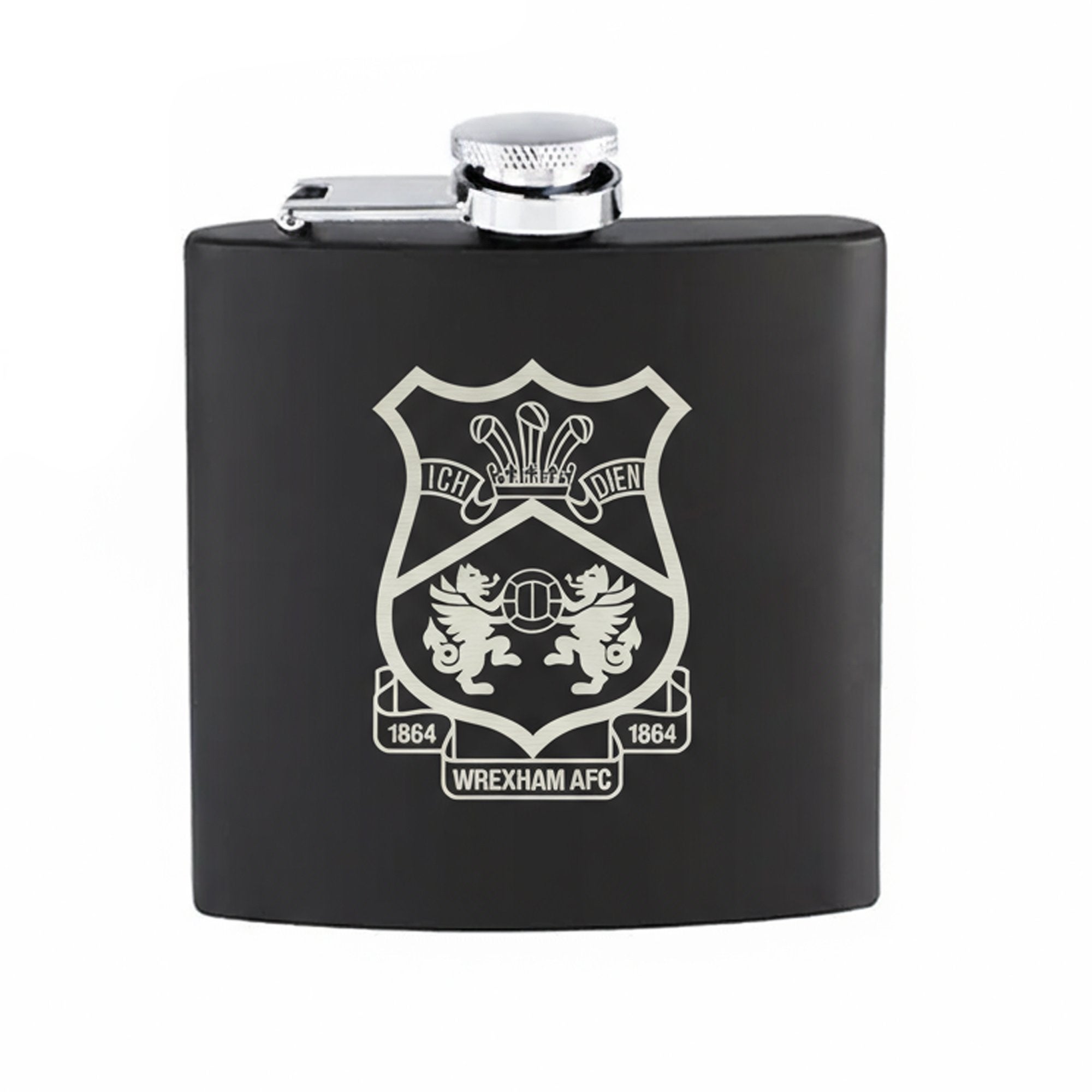 Wrexham Logo Flask - Black